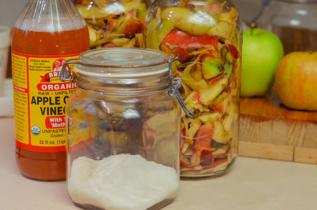 How to Make Apple Scrap Vinegar - Our Future Homestead